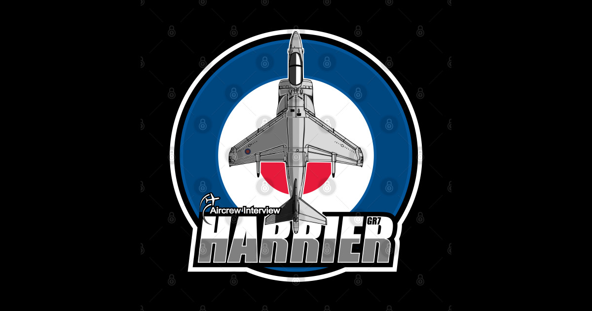 RAF Harrier GR7 - British Harrier 2 Av8b - Sticker | TeePublic
