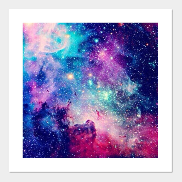 Colorful galaxy - Galaxy Colorful Abstract - Posters and Art Prints ...