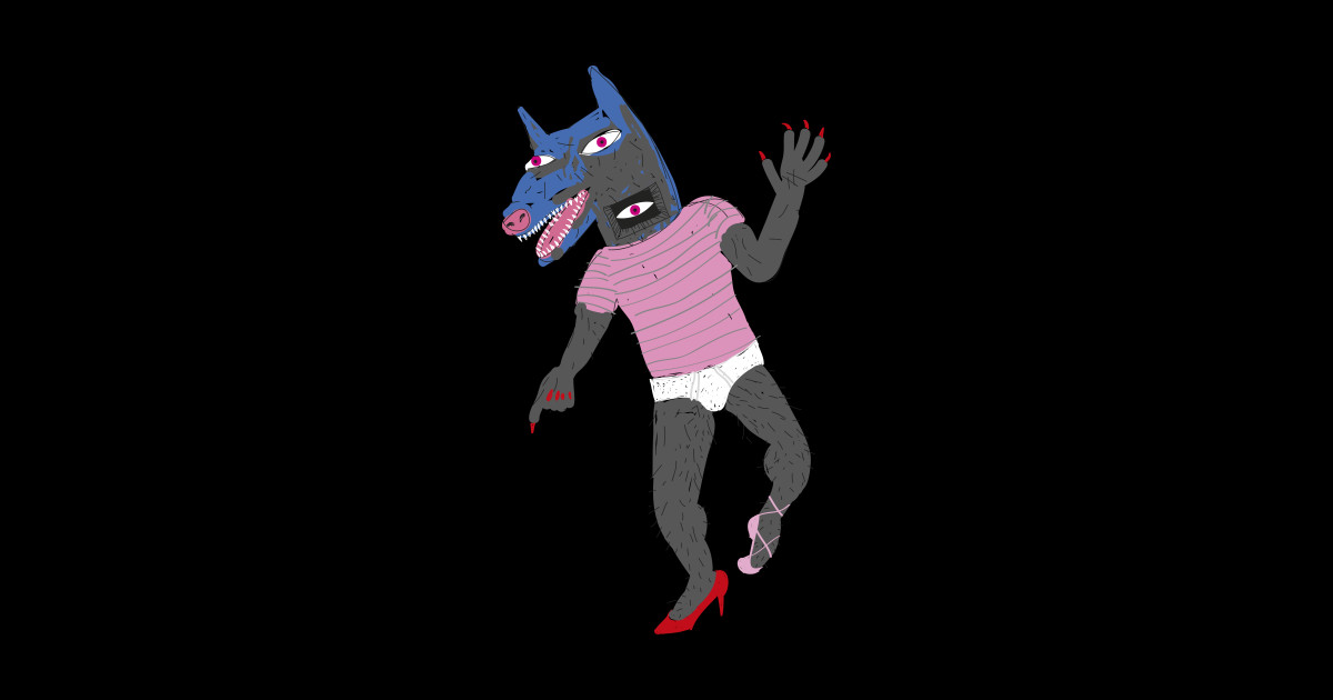 Dancing Wolf - Wolf - Sticker | TeePublic