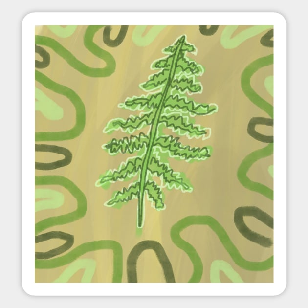 Fern fun - Fern - Sticker | TeePublic