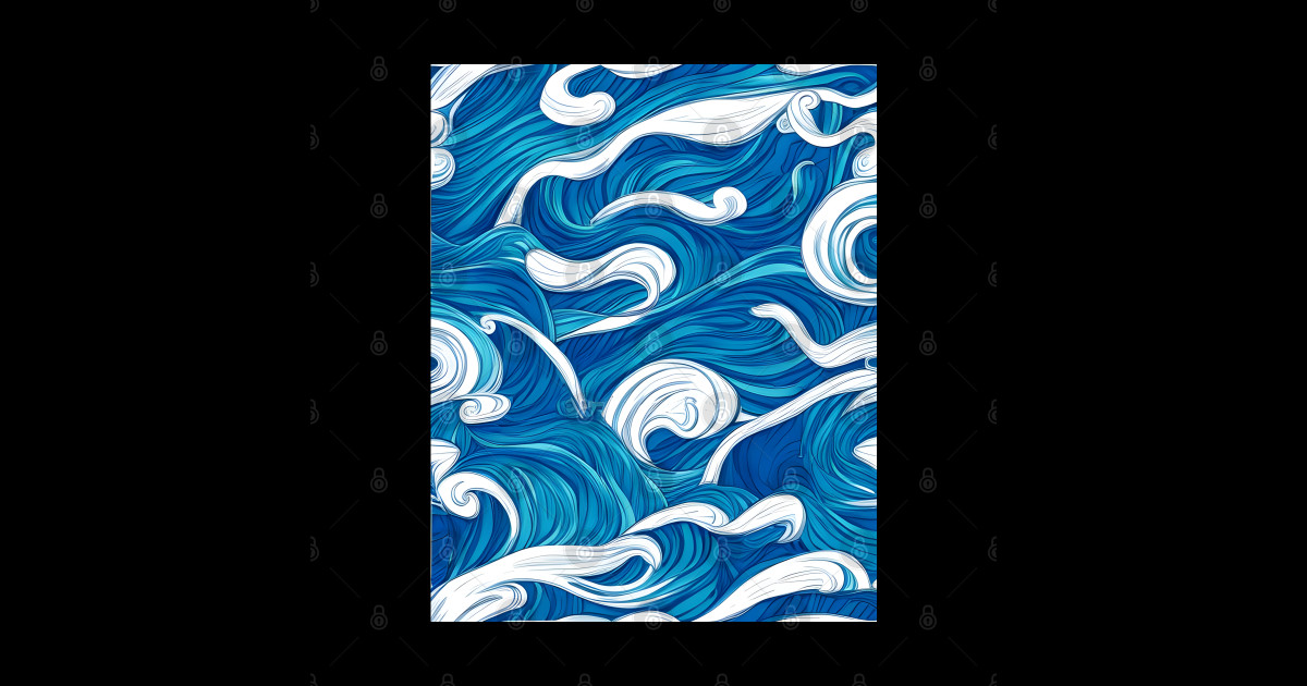 Waves and Tides - Waves - Sticker | TeePublic