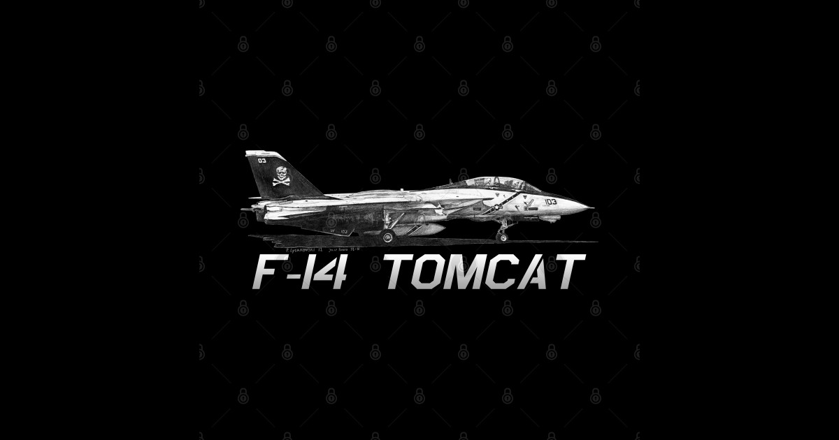 F14 Tomcat VF-103 Jolly Rogers - F14 - Sticker | TeePublic