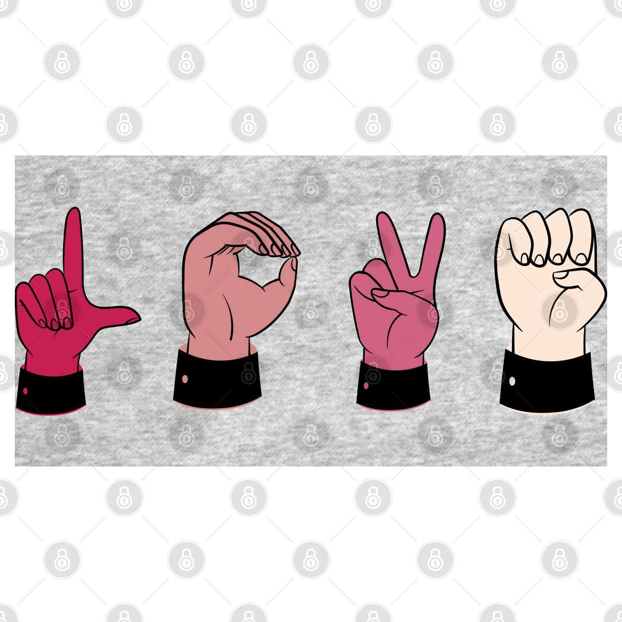 Love in Sign Language - Love In Sign Language - Hoodie | TeePublic