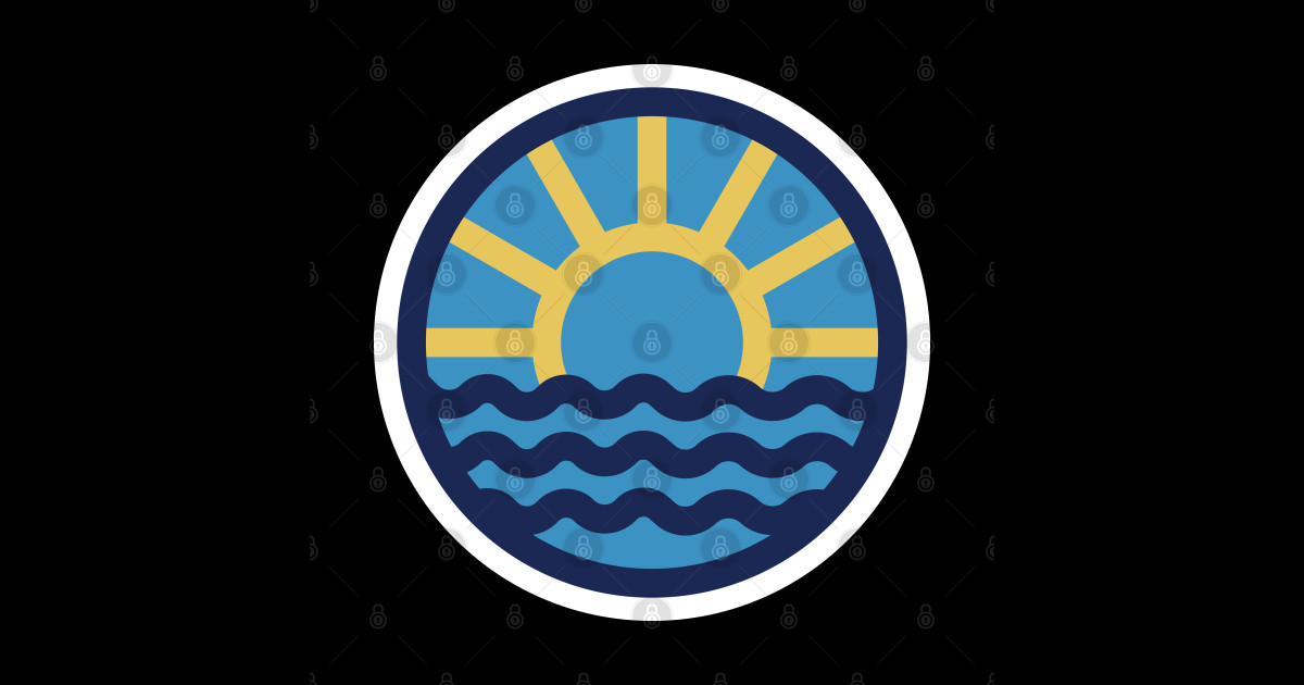 Sun Beach - Nature - Sticker | TeePublic