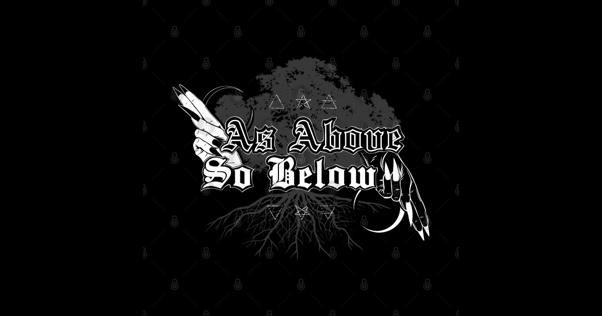 As Above so Below Tree of Life - As Above So Below - Pin | TeePublic