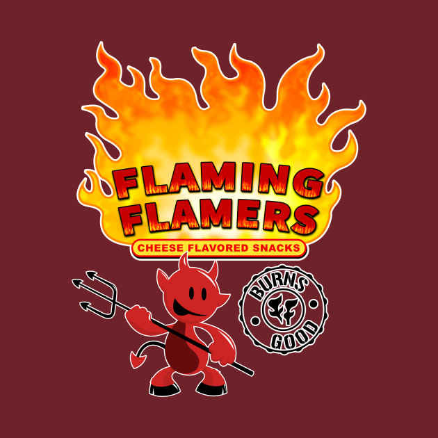 Flaming Flamers logo - Reservation Dogs - T-Shirt | TeePublic
