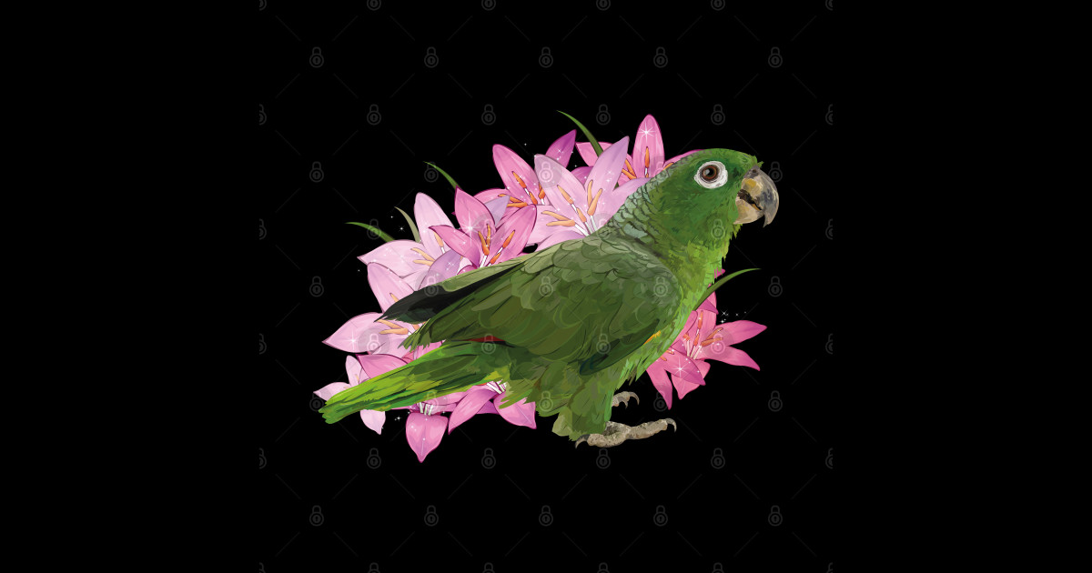 blue-crowned parrot - Amazzone - Sticker | TeePublic