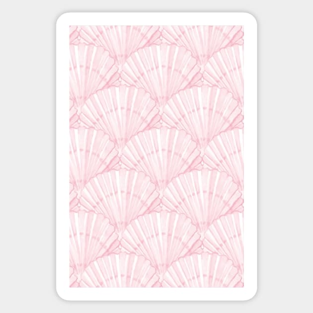 Pink seashells - Pink Seashells - Sticker | TeePublic
