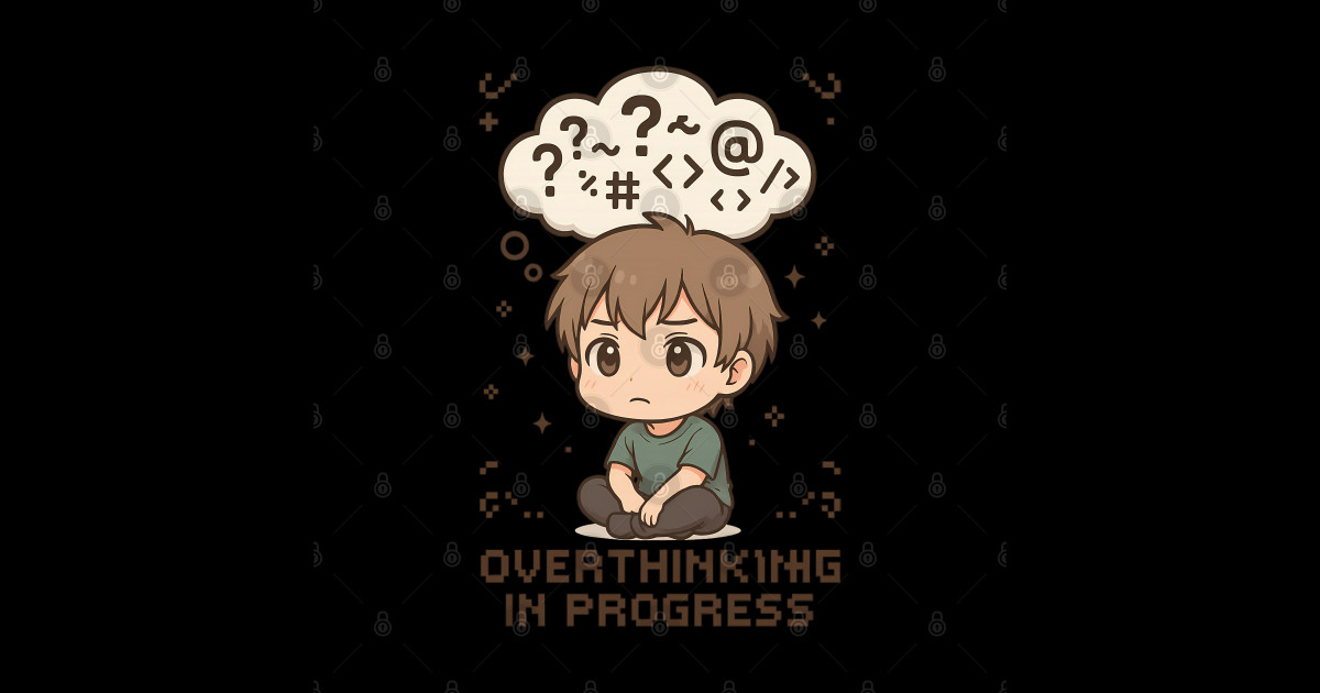 Overthinking in Progress – Cute Chibi Boy Anime Design - Chibi ...