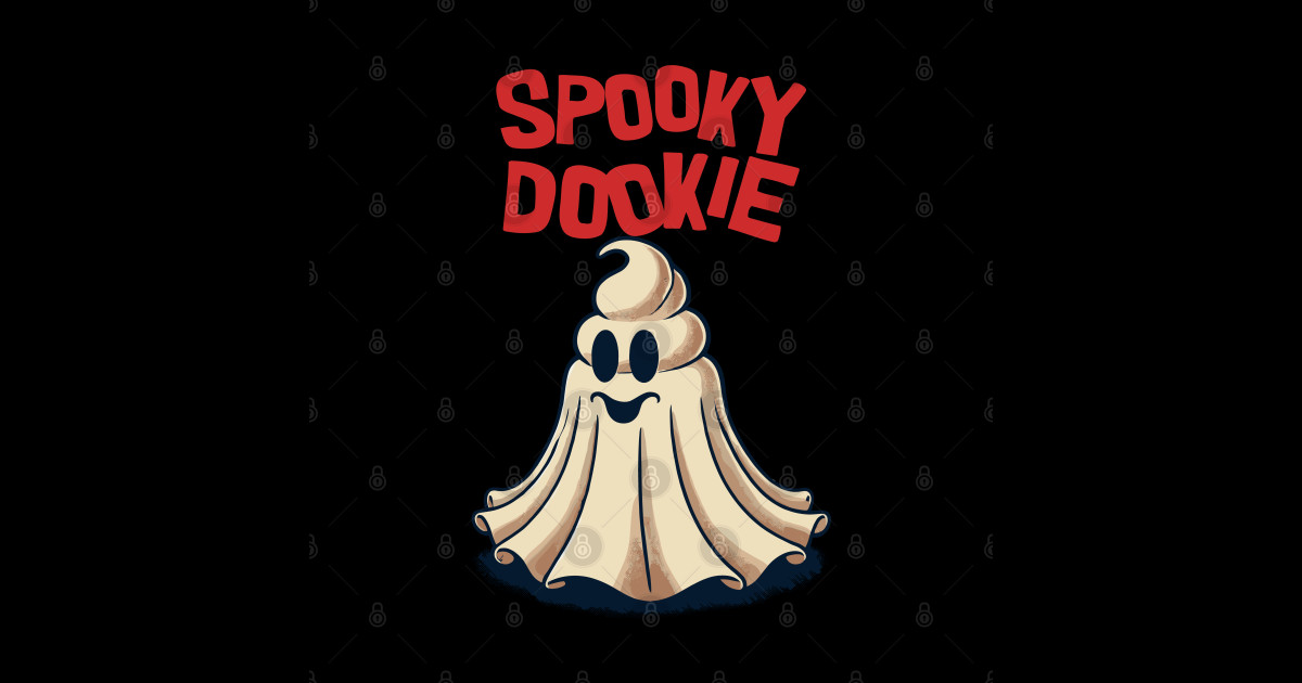 Funny Poop Poop Ghost Spooky Dookie Retro - Last Minute Halloween ...