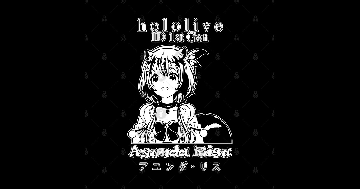 Ayunda Risu Hololive Indonesia - Hololive - Sticker | TeePublic