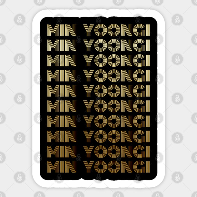 Min Yoongi - SUGA BTS Army Merchandise - Min Yoongi - Sticker | TeePublic