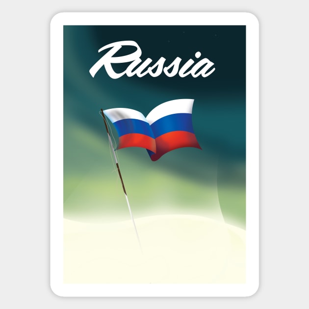 Russia National Flag - Russia National Flag - Sticker | TeePublic