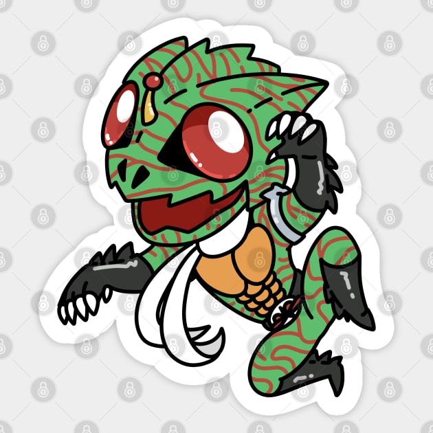 Kamen Rider Amazon Chibi - Kamen Rider - Sticker | TeePublic