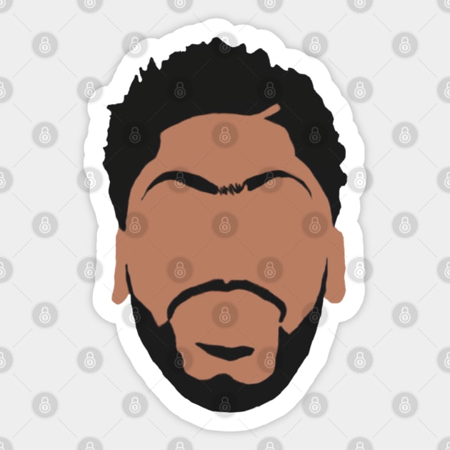 Anthony Davis Face Art - Anthony Davis - Sticker | TeePublic