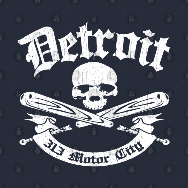 Detroit 313 Motor City (vintage distressed look) - Detroit - T-Shirt ...