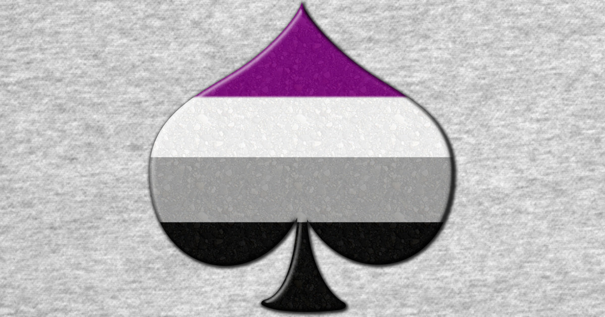 Large Ace Symbol in Asexual Pride Flag Colors - Asexual Pride ...