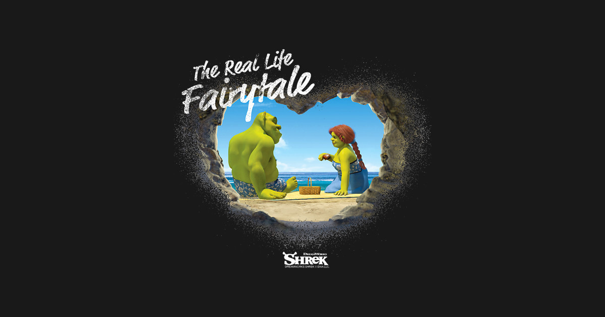 Shrek and Fiona Real Life Fairy Tale - Valentines Day - T-Shirt | TeePublic