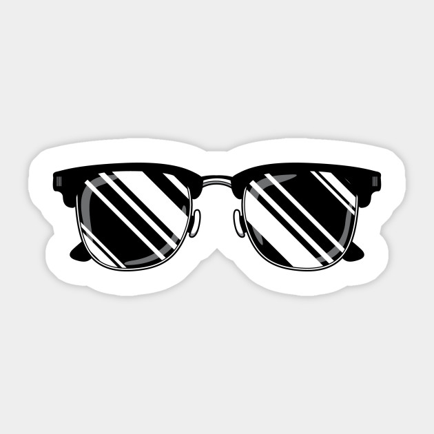 BW Sunglasses - Sunglasses - Sticker | TeePublic