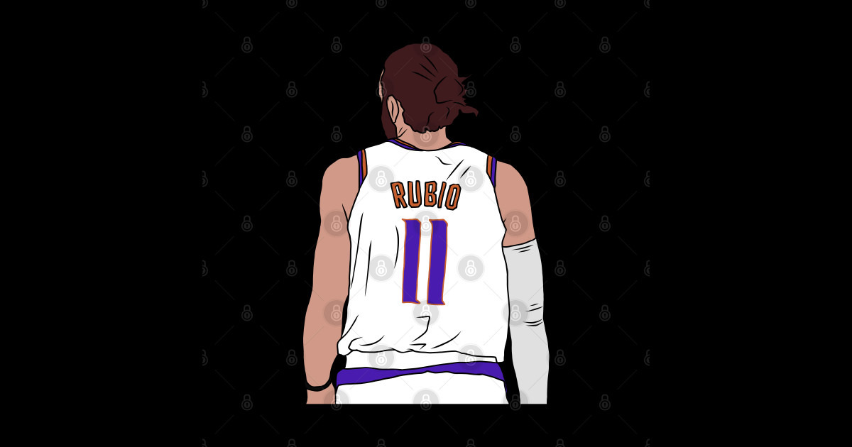 Ricky Rubio Back-To - Nba - Posters and Art Prints | TeePublic