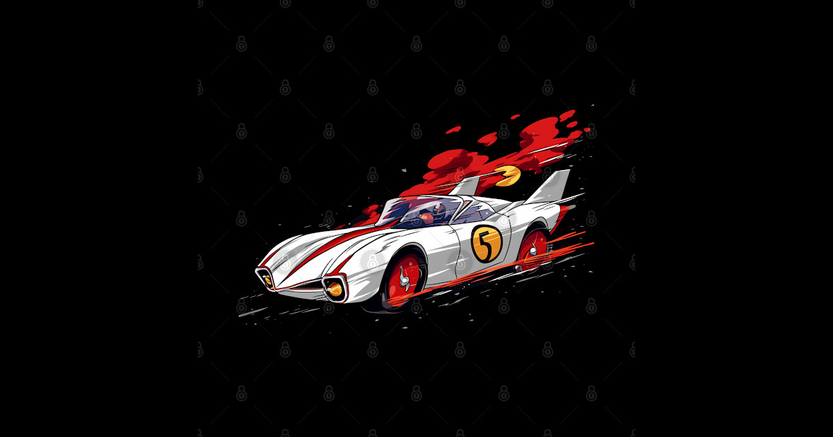 Mach 5 car - Speed Racer - Speed Racer - Sticker | TeePublic