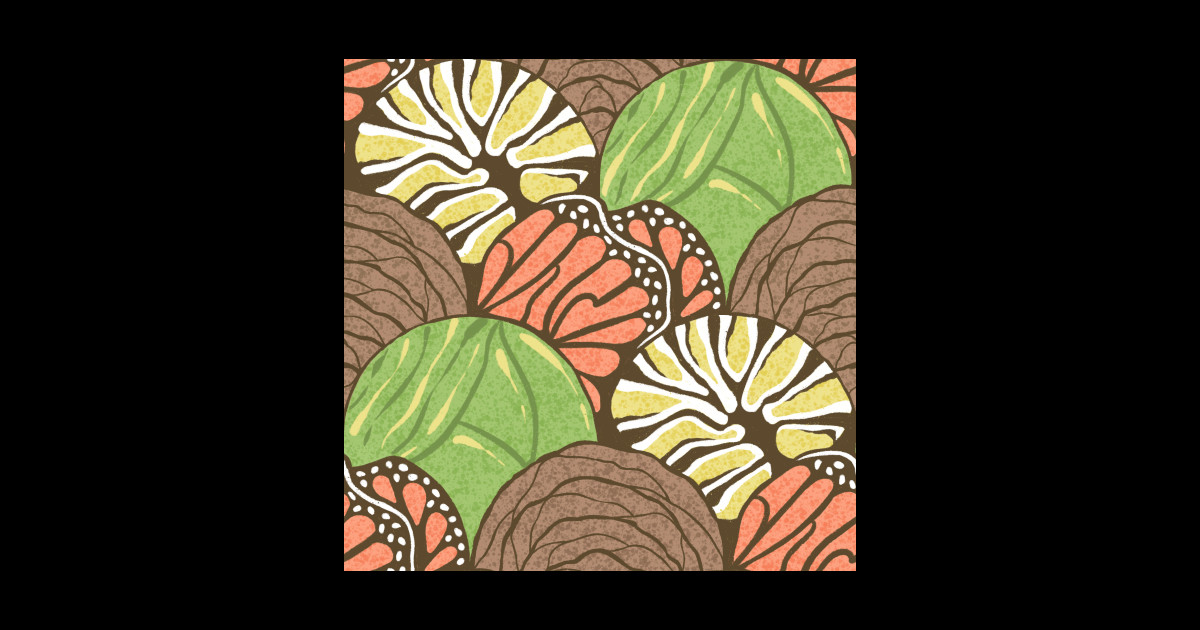 Butterfly Metamorphosis pattern - Butterfly - Sticker | TeePublic