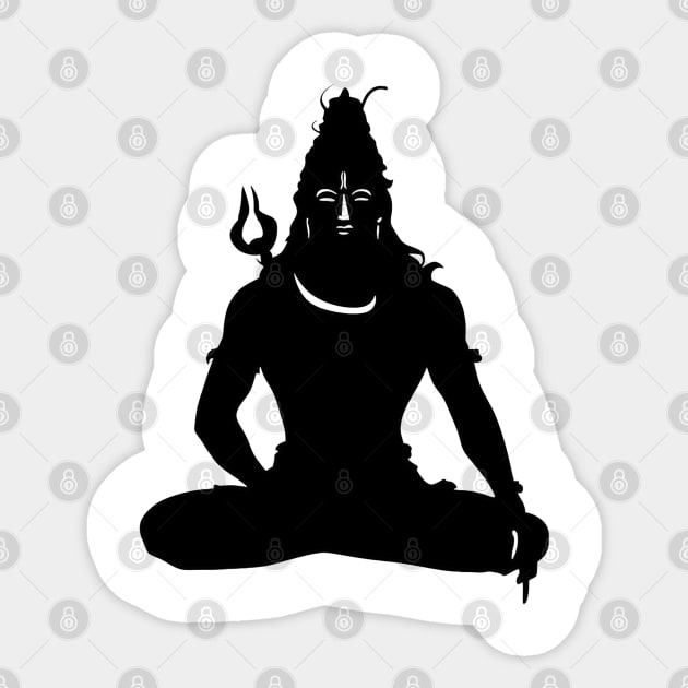 Lord Shiva art - Lord Shiva - Sticker | TeePublic