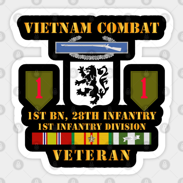 Vietnam Combat Infantry Veteran w 1st Bn 28th Inf 1st Inf Div - Hat ...