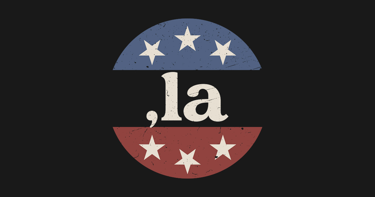 Vintage Comma La for Kamala Harris - Comma La - T-Shirt | TeePublic