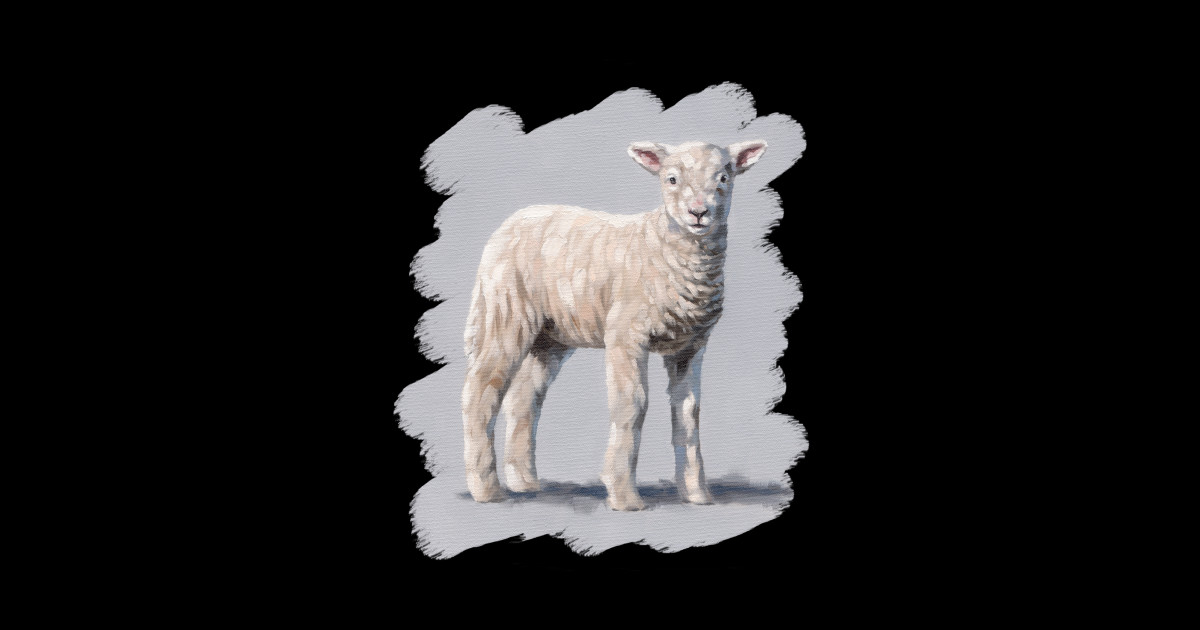 'Duke' Painting - Lamb - Posters and Art Prints | TeePublic