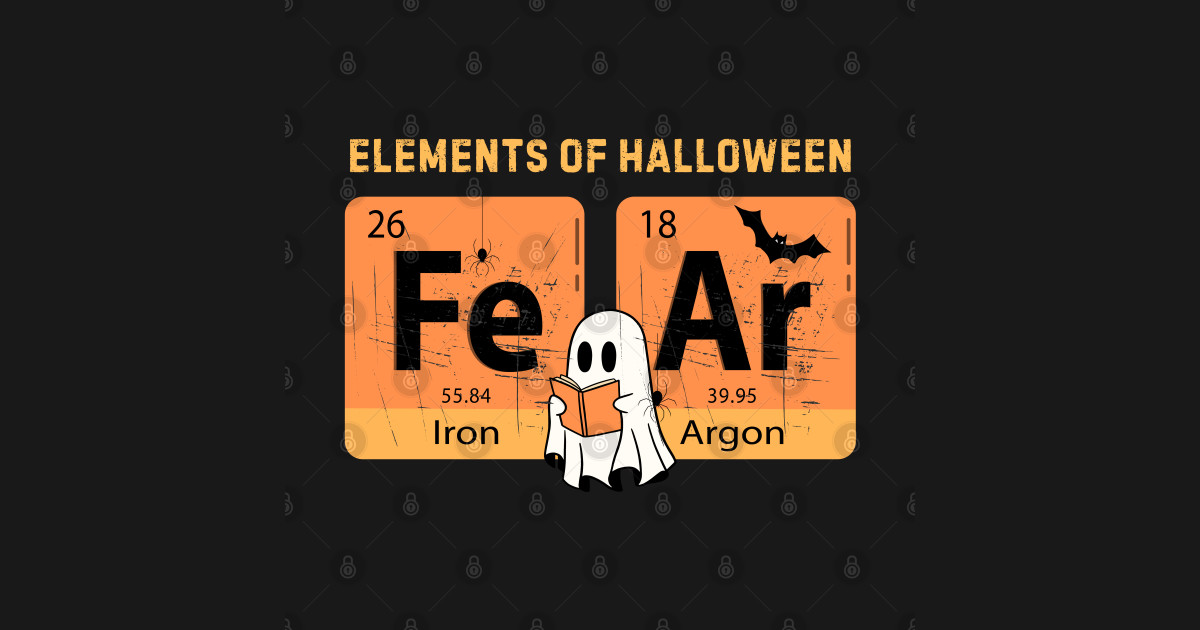 Elements Of Halloween Fear Periodic Table Halloween - Halloween - T ...