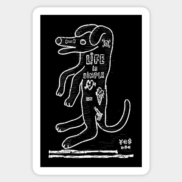 YES Dog - Dog Lover - Sticker | TeePublic