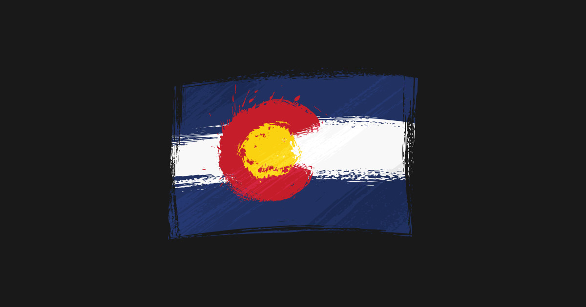 COLORADO STATE FLAG - Distressed Colorado Flag - T-Shirt | TeePublic