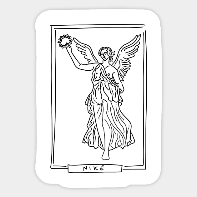 Niké Greek Goddess - Greek Goddess - Sticker | TeePublic