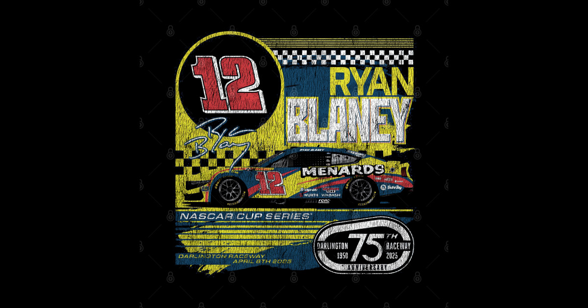 Ryan Blaney Menards Throwback Vintage - Ryan Blaney - Sticker | TeePublic