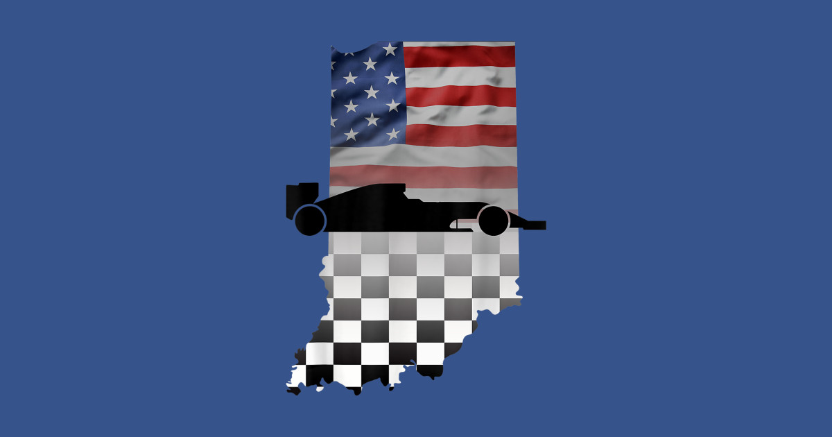 Indiana American Flag to Checkered Flag - Indiana American Flag - T ...