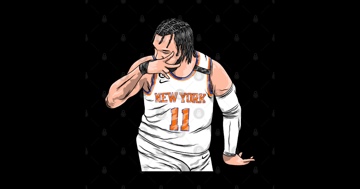 Jalen burnson Iconic Three point Celebration - Jalen Brunson - Sticker ...