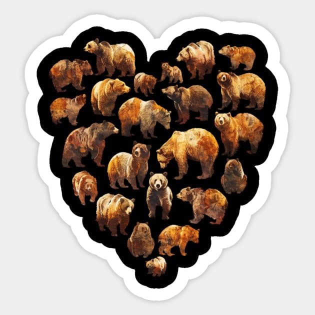 Grizzly Bear Adaptations - Bears - Sticker | TeePublic