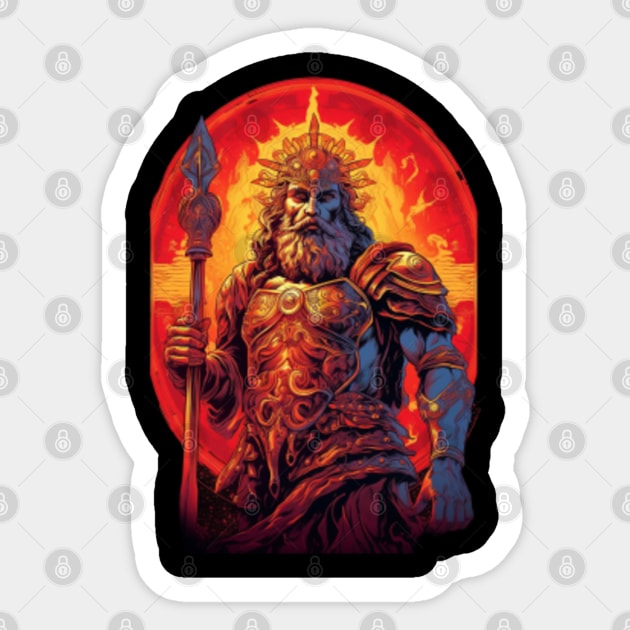 God Of Fire And Weapons - God Of Fire And Weapons - Sticker | TeePublic