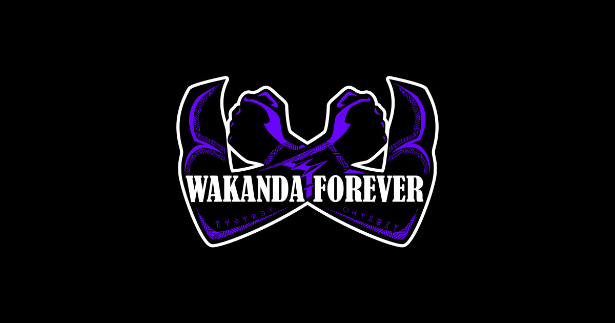 Wakanda Forever - The Panther King - Wakanda Forever - Sticker | TeePublic