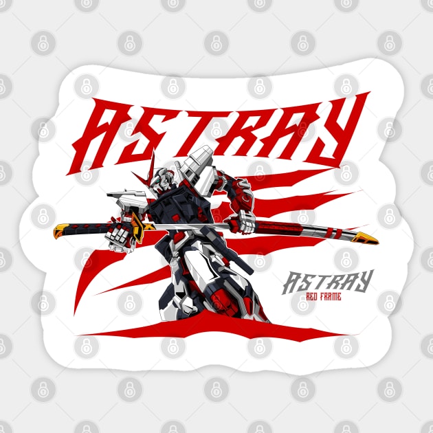 GUNDAM ASTRAY RED FRAME - Gundam - Sticker | TeePublic