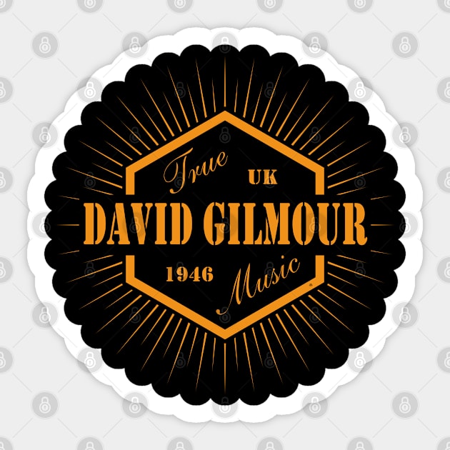 David Gilmour Music D73 (K) - David Gilmour - Sticker | TeePublic