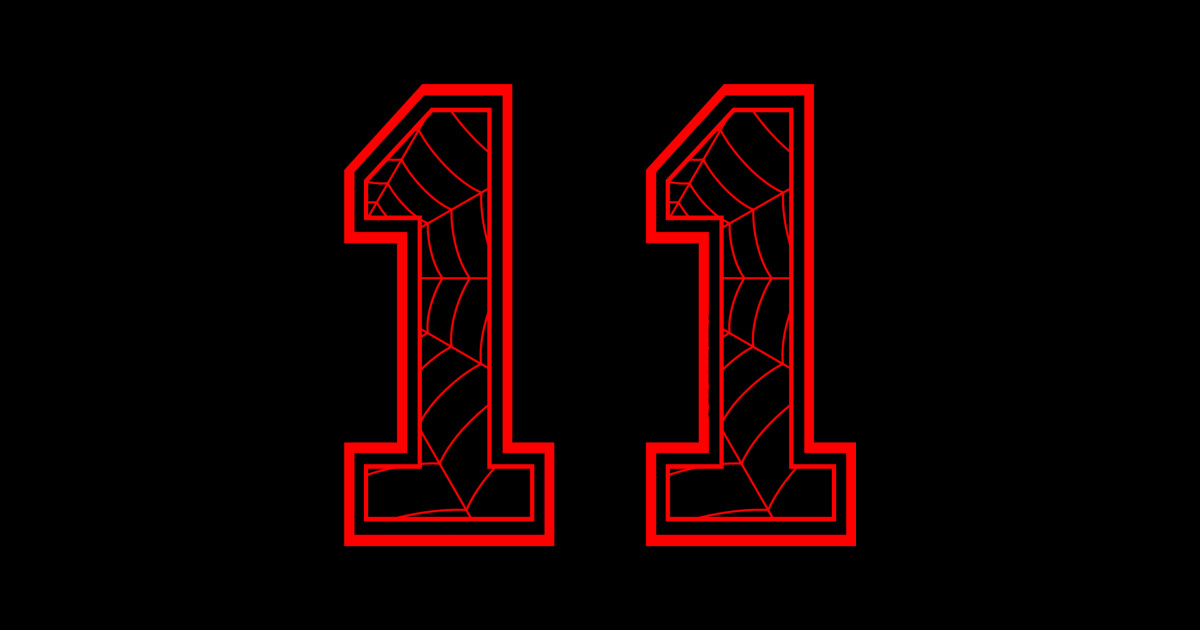Number 11 - Spider Man - Sticker | TeePublic