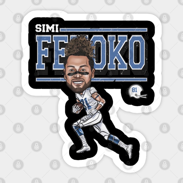 Simi Fehoko Dallas Cartoon - Simi Fehoko - Sticker | TeePublic