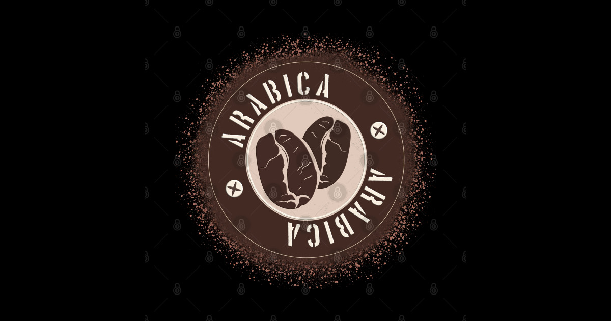Arabica coffee. - Arabica Coffee - Sticker | TeePublic