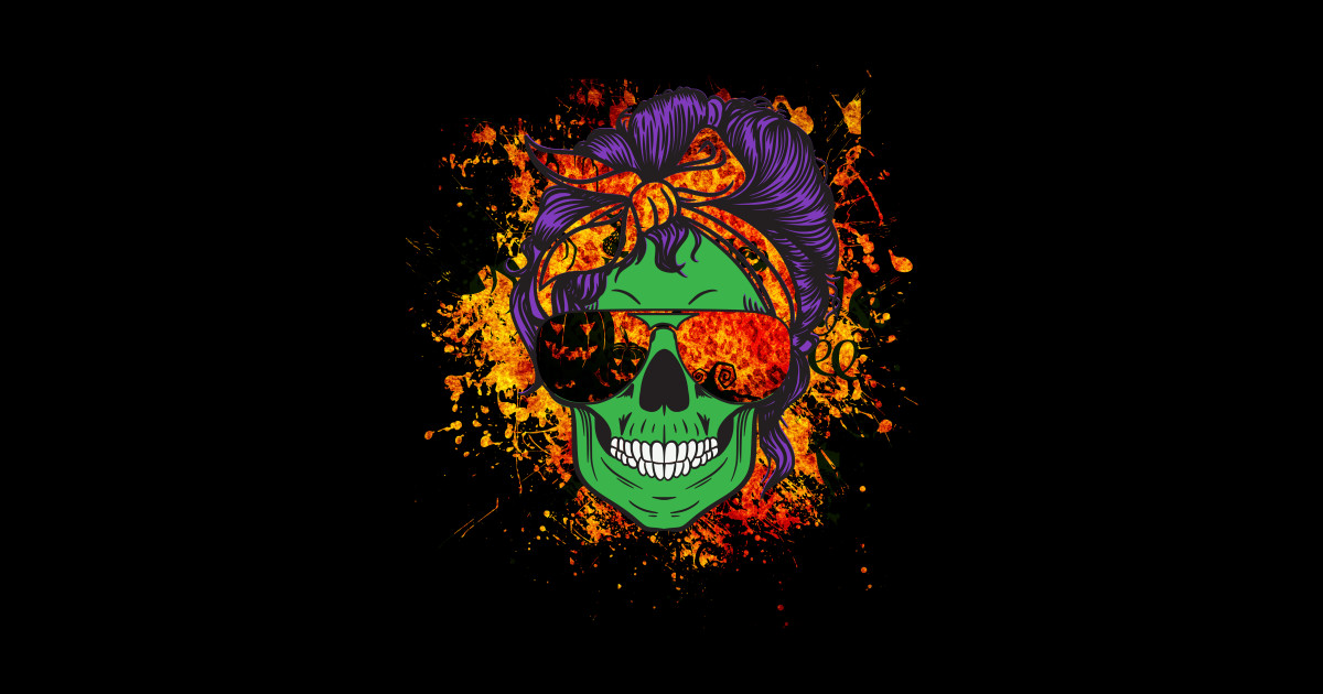 Mom of Mom of Monsters, Halloween Mom Life Skull - Mom Life Gift ...