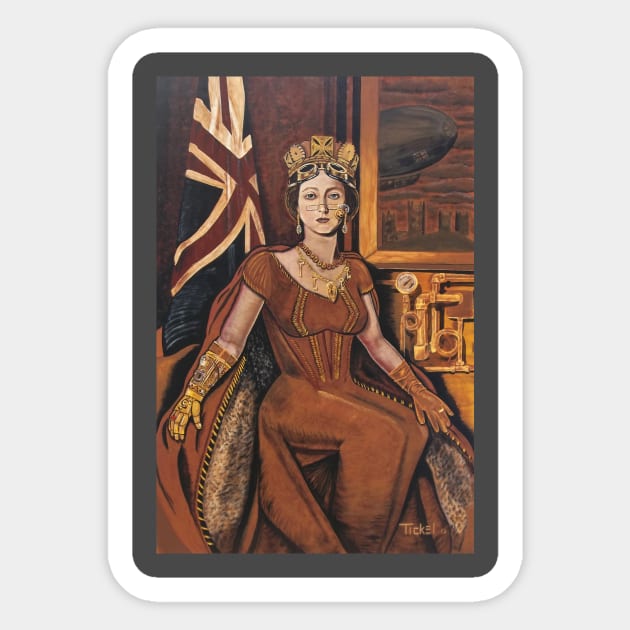 Steampunk Queen Victoria - Steampunk - Sticker | TeePublic