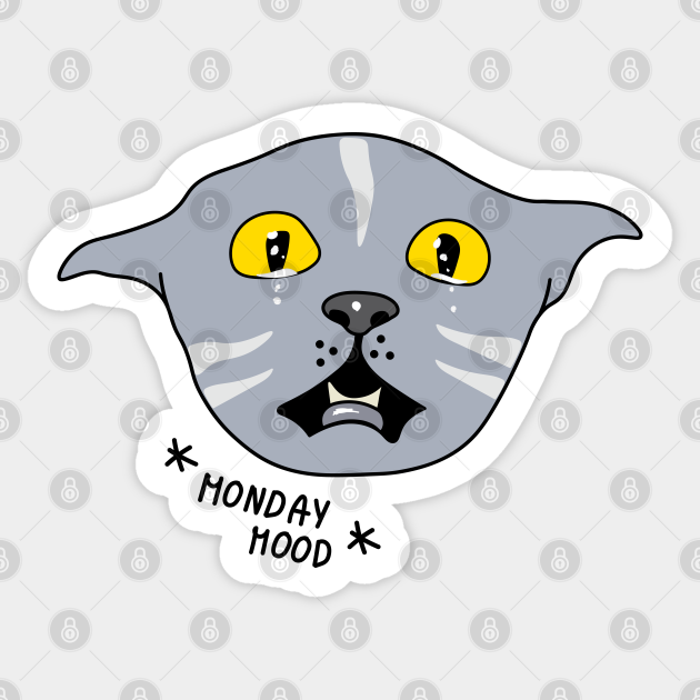 Teary eyed cat meme - Teary Eyed Cat - Sticker | TeePublic