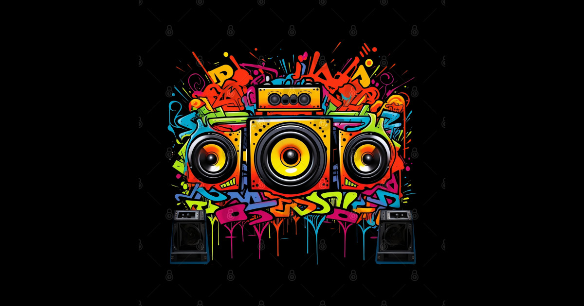 Graffiti sound system - Graffiti - T-Shirt | TeePublic