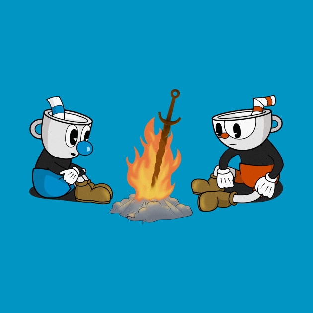 Cup Souls - Cuphead - T-Shirt | TeePublic